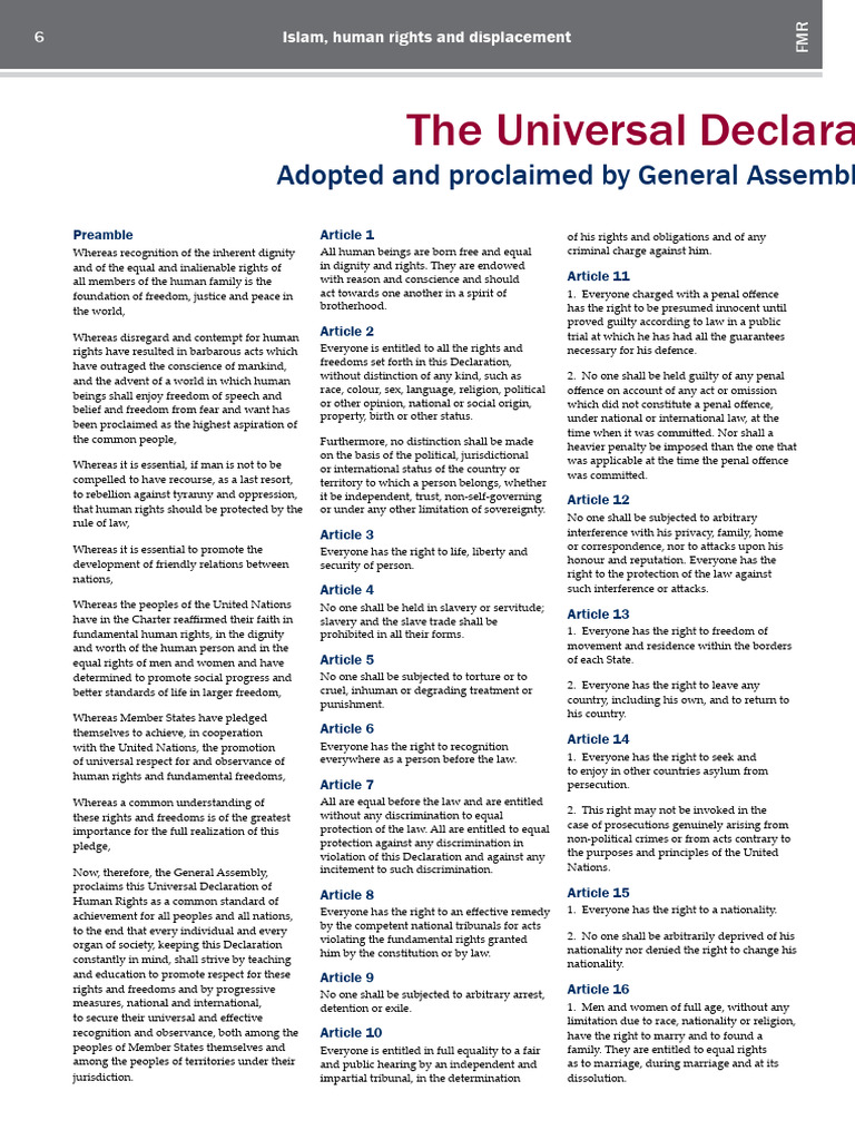 UDHR | PDF | Human Rights | Dignity