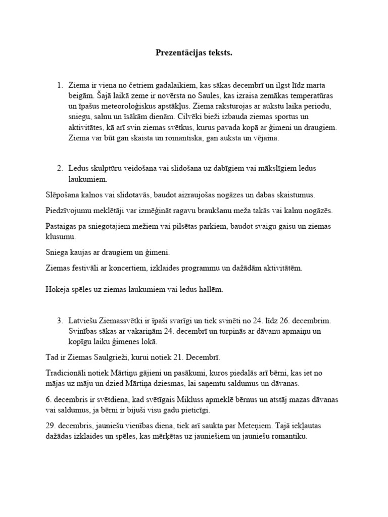 Prezentācijas Teksts | PDF