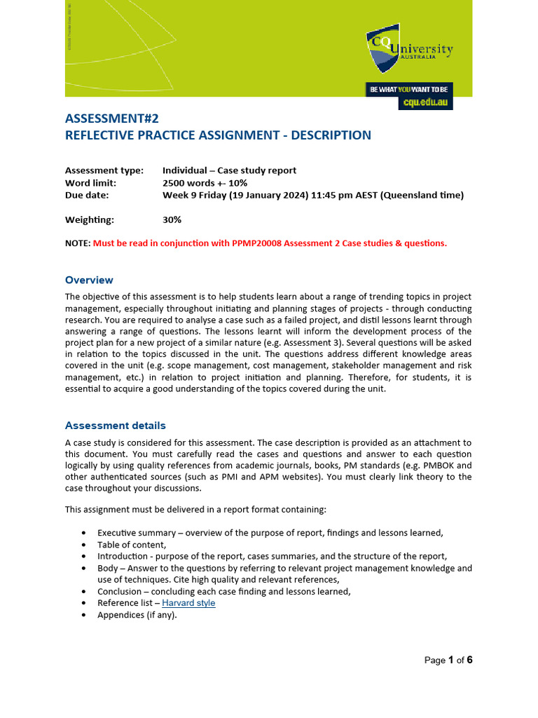 PPMP20008 T3 2023 Assessment 2 Description | PDF | Plagiarism | Risk