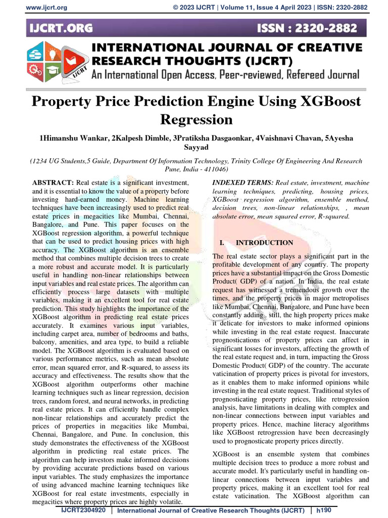 XG Boost | PDF | Regression Analysis | Machine Learning