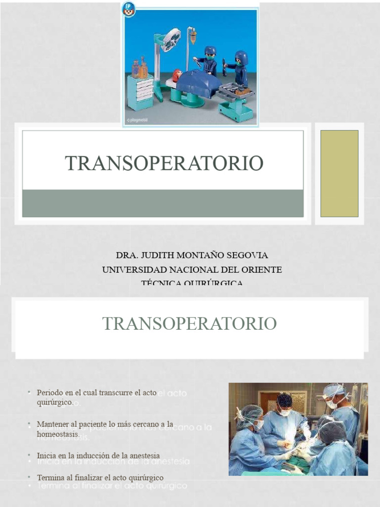 Trans Operator I o | PDF | Anestesia | Corazón