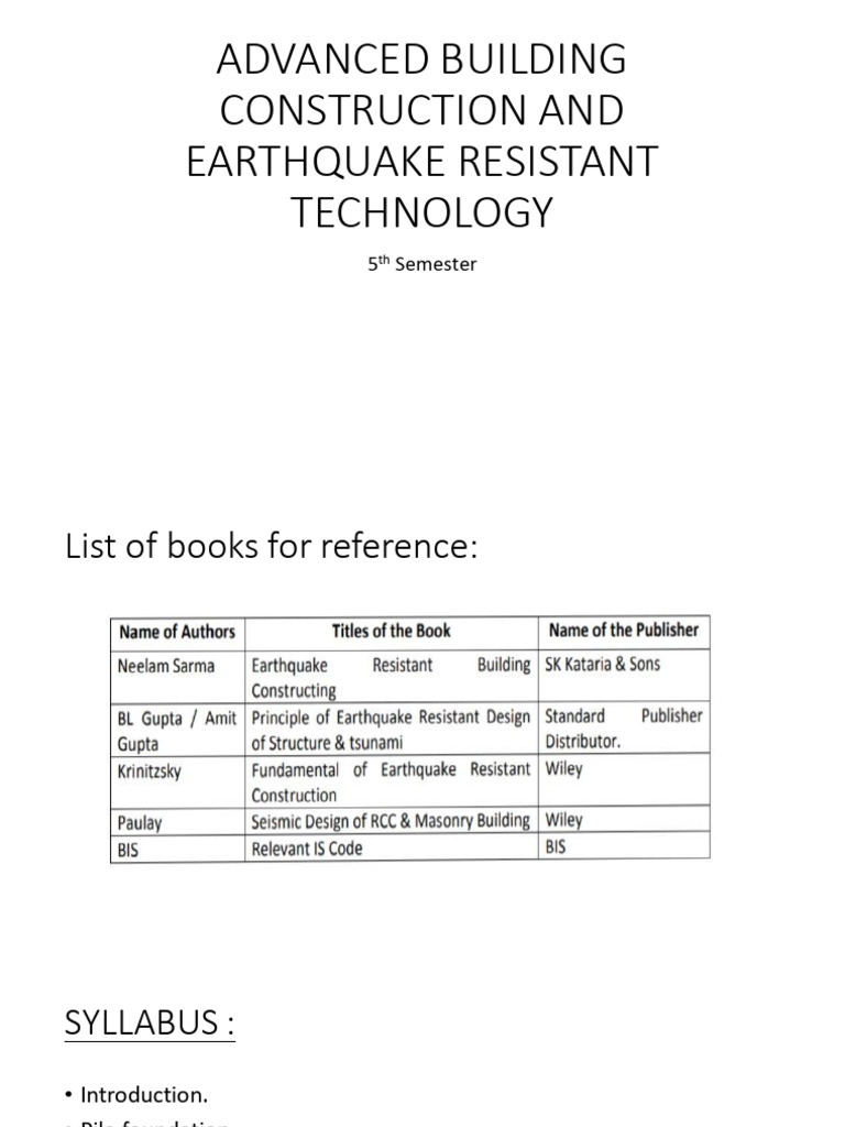 ABC 1st Week (2hrs) | PDF | Deep Foundation | Trench