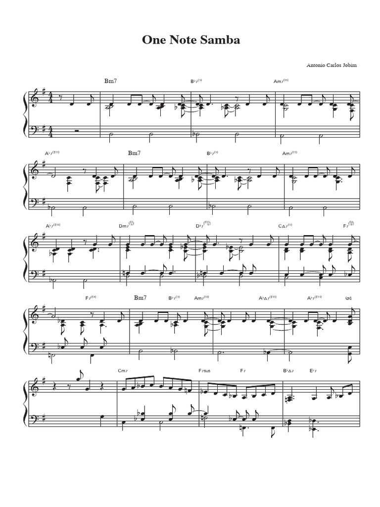 One Note Samba | PDF
