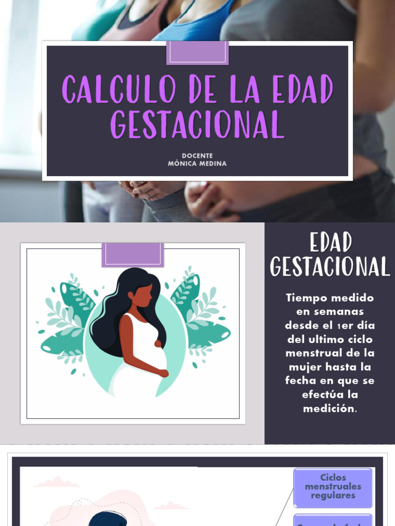 Calculo Edad Gestacional | PDF | El embarazo | Feto Calculo Edad Gestacional | PDF | El embarazo | Feto