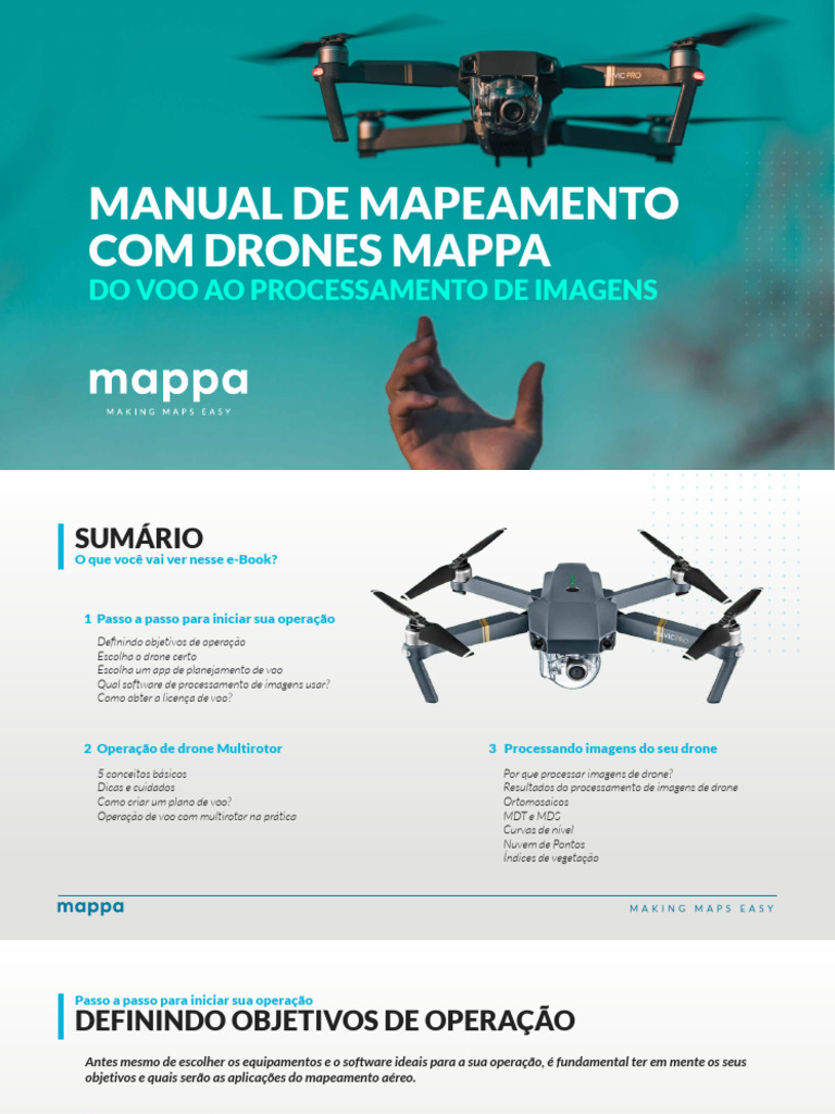 Manual Completo de Mapeamento Com Drones Mappa | PDF