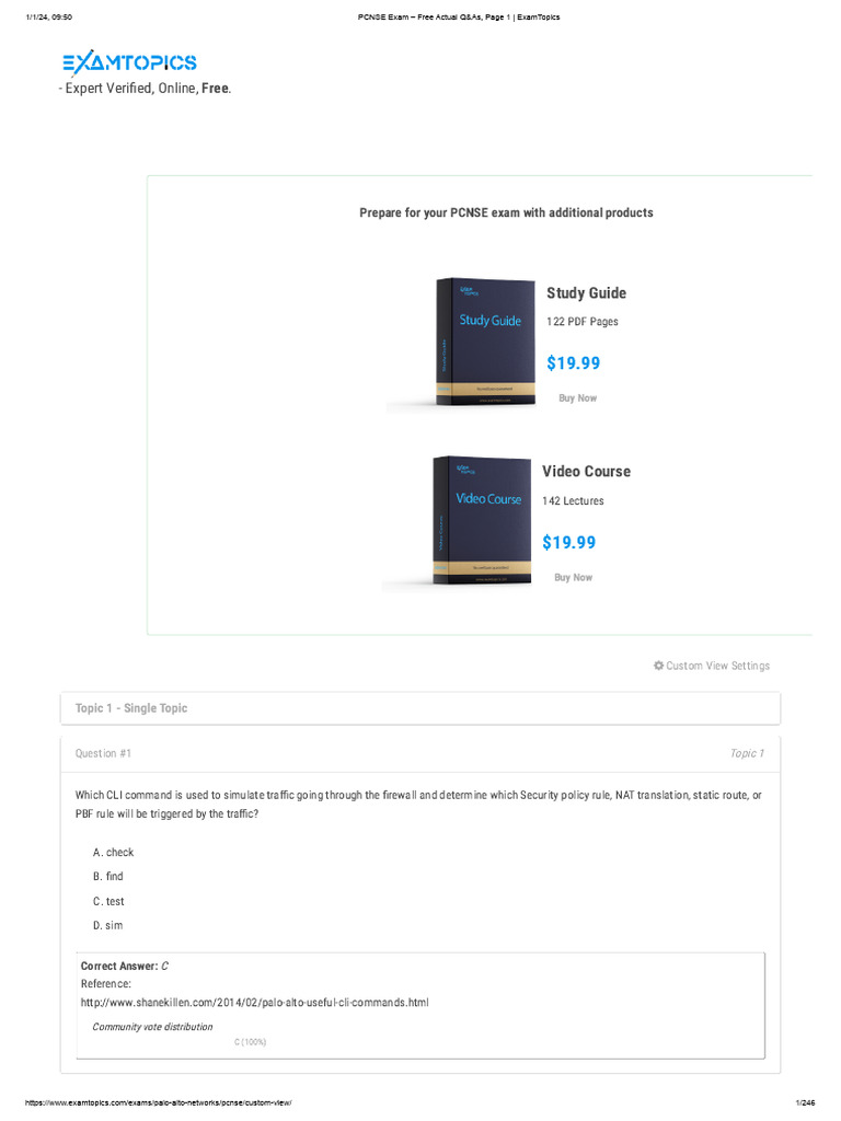 PCNSE Exam - Free Actual Q&As, Page 1 - ExamTopics - 16dic2023 | PDF ...