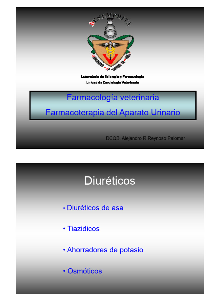 4 Farma Urinario | PDF | Sodio | Especialidades Medicas