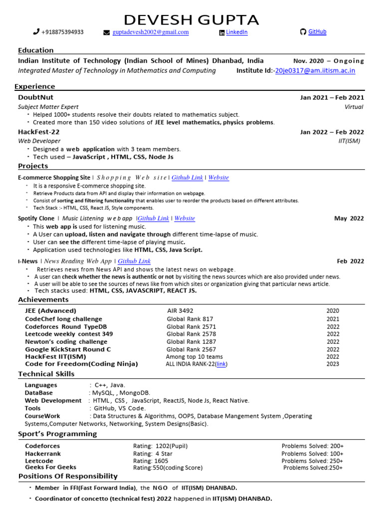 Resume Netflix | PDF