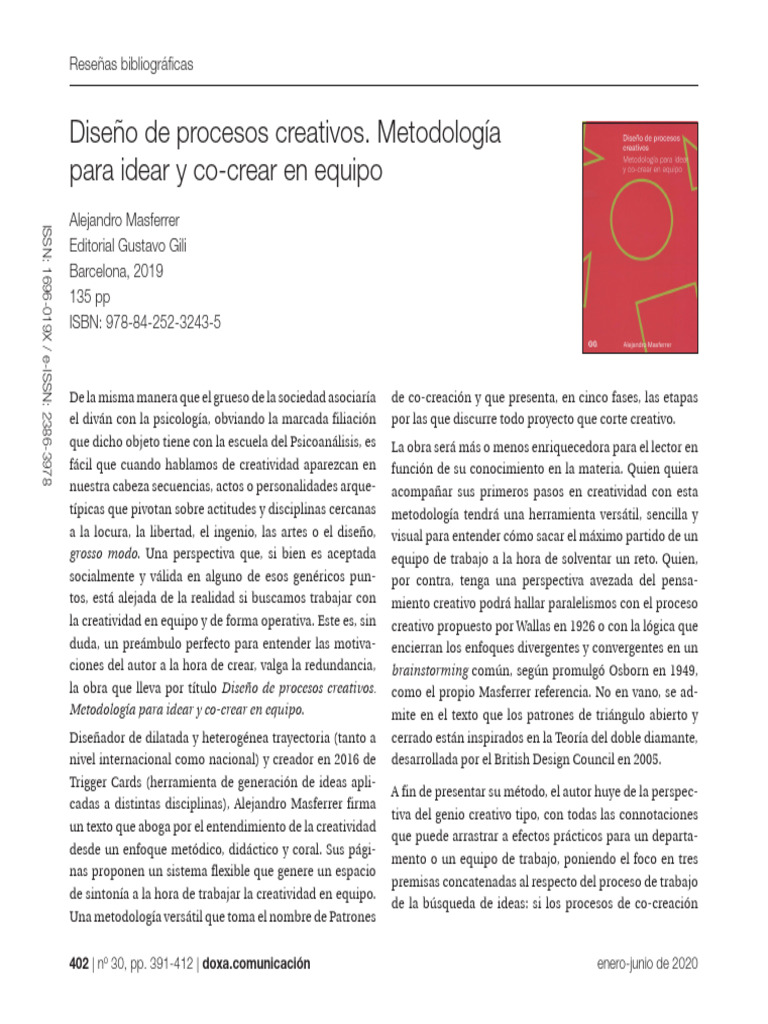 Diseño de Procesos Creativos | PDF