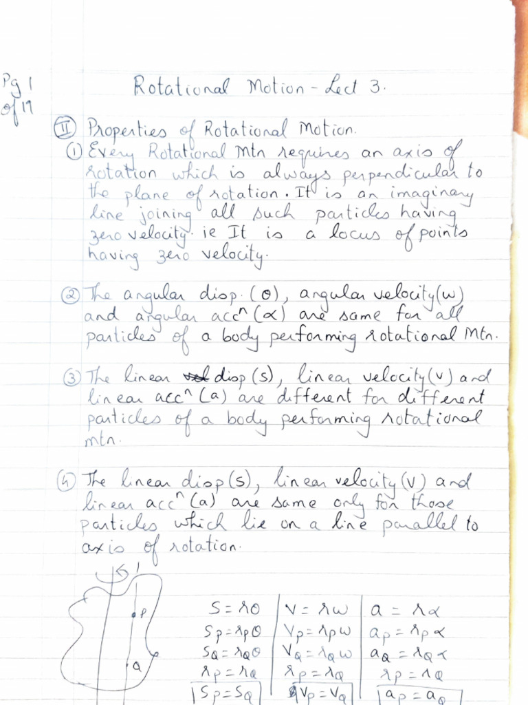 Rotn Motion Lect 3 | PDF | Rotation | Motion (Physics)