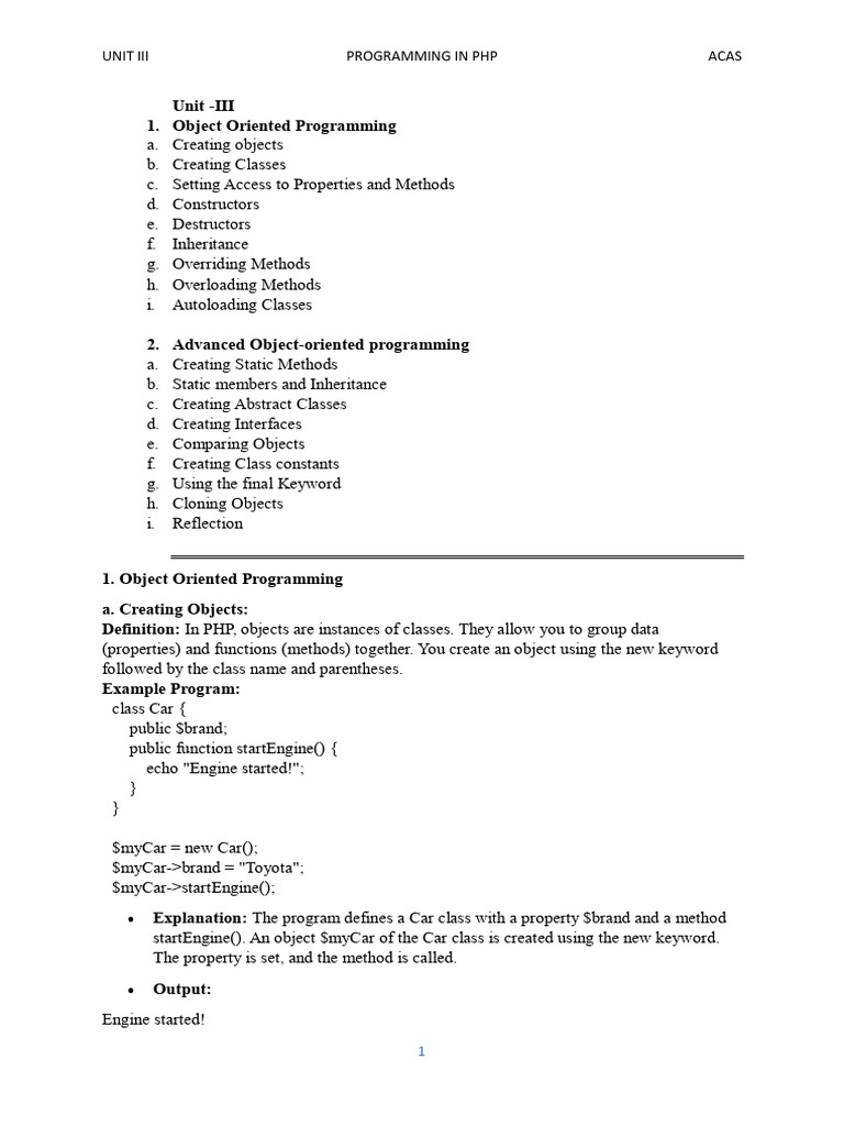 Unit - 3 - PHP Question Bank | PDF Unit - 3 - PHP Question Bank | PDF