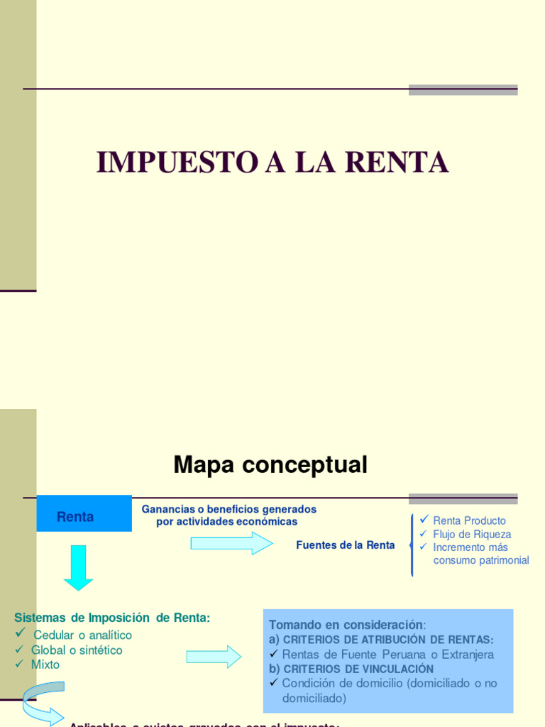 Impuesto A La Renta | PDF | Impuestos | Impuesto sobre la renta