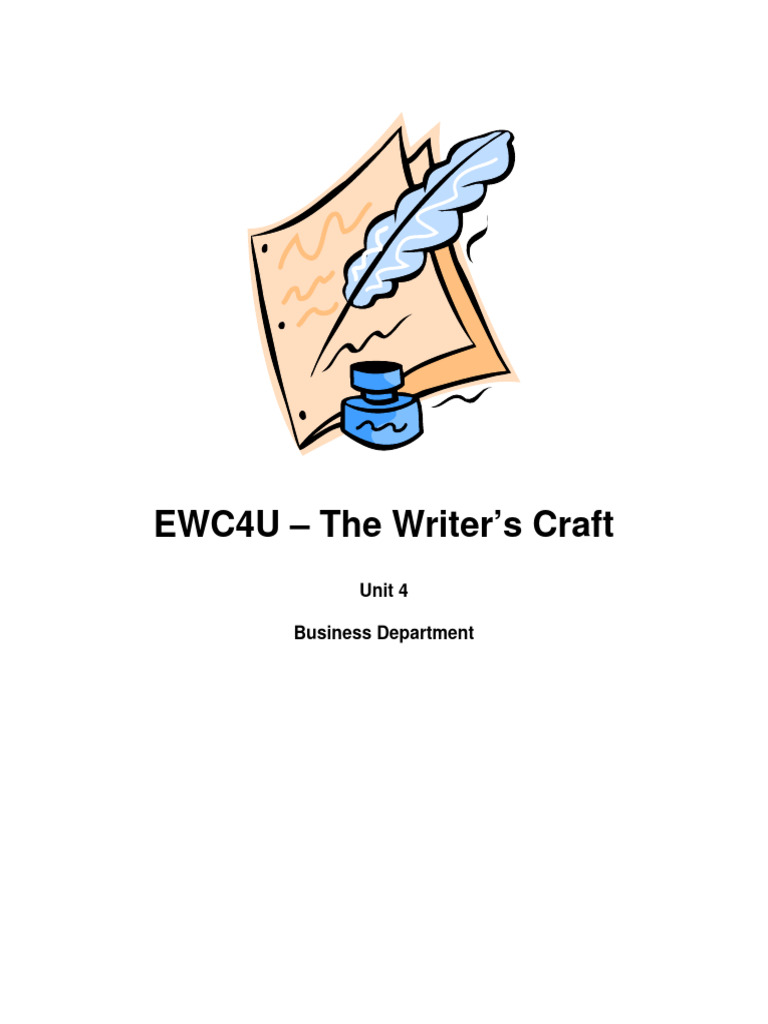 Ewc4u - Unit 4 | PDF