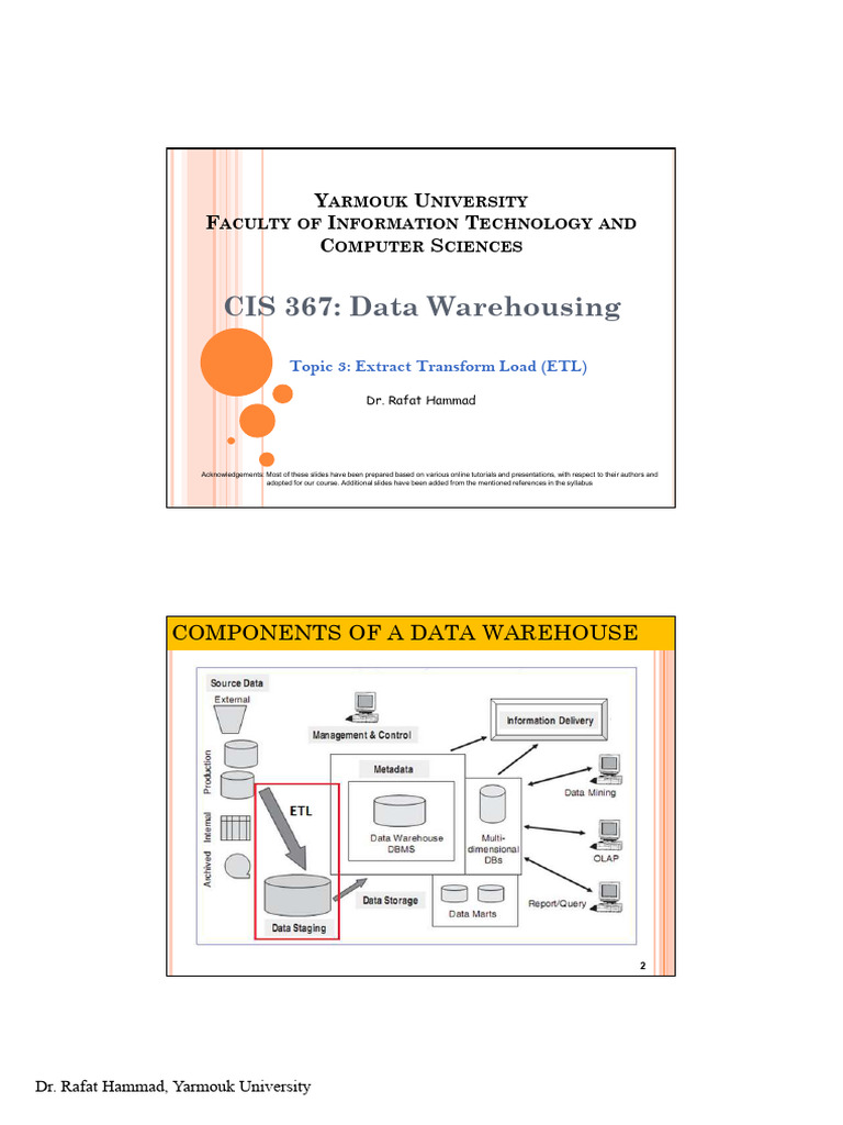 Microsoft PowerPoint - 03 - ETL Process - PPT (Compatibility Mode) | Download Free PDF ...