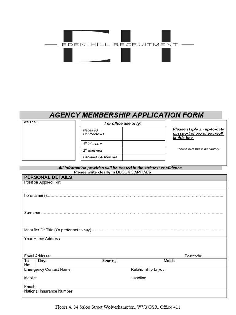 Blank Application Form (Master) 2 | PDF
