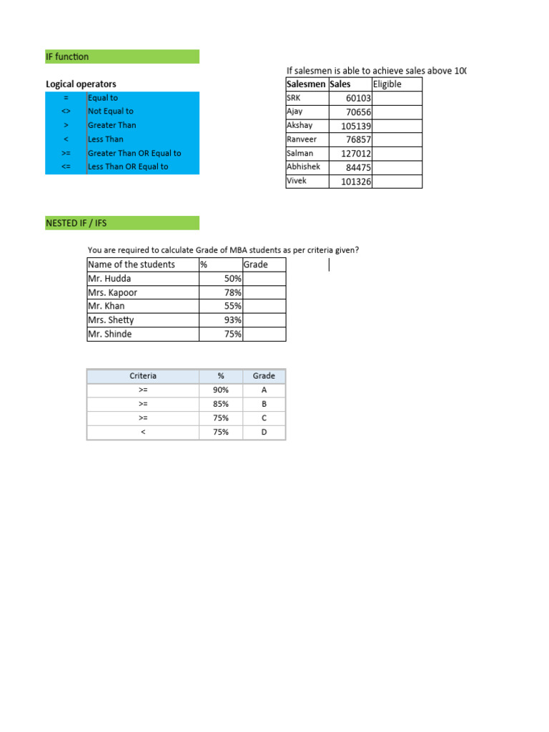 Advance Excel 3 | PDF