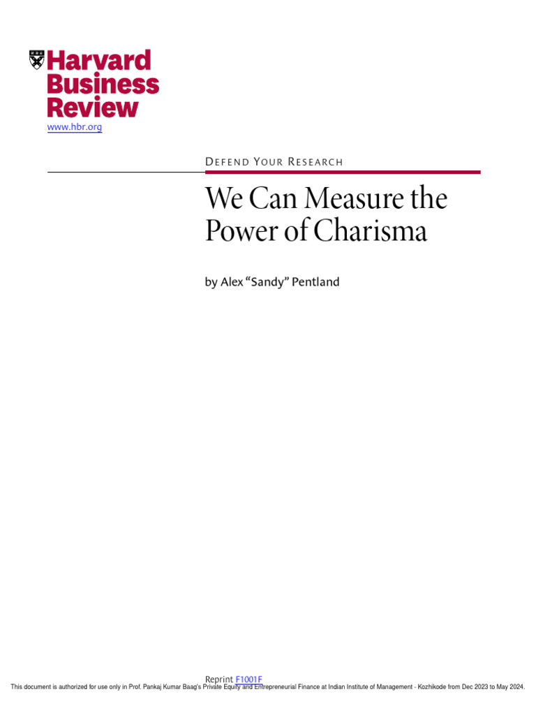 Note 2 - Defend Your Research - We Can Measure The Power of Charisma ...
