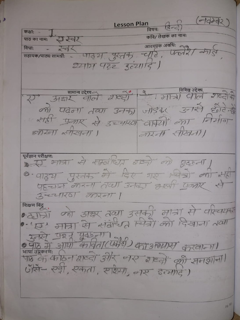 November Month Lesson Plan | PDF