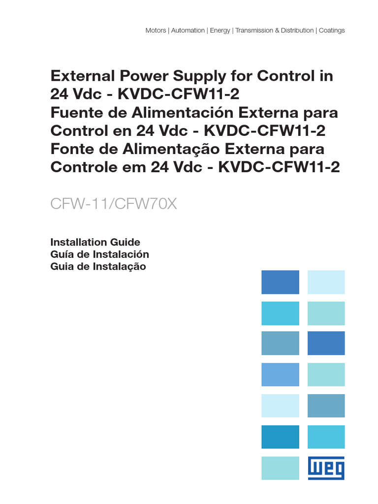 WEG cfw11 cfw70x KVDC 2 External Power Supply 10001993767 Installation Guide English | PDF ...