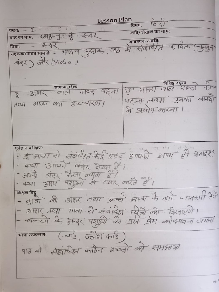 August Month Lesson Plan | PDF