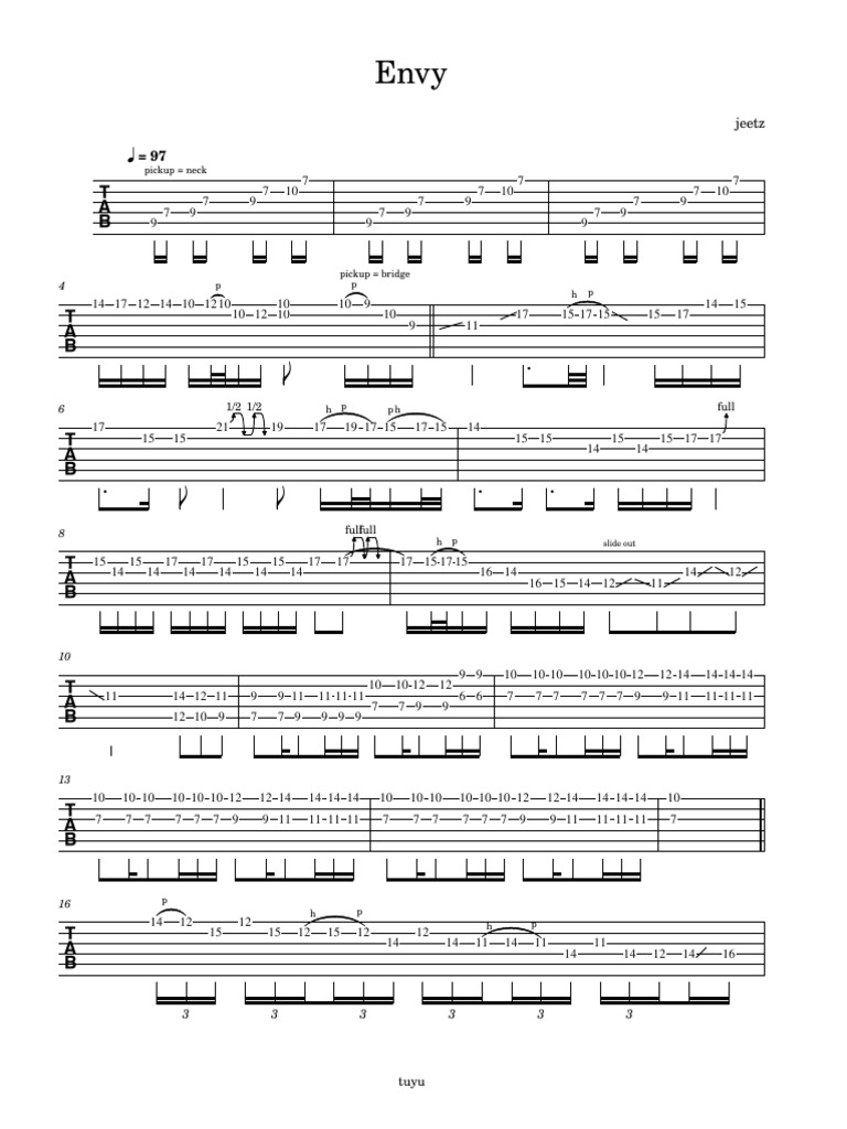 Envy | PDF | Guitars | Irish Musical Instruments