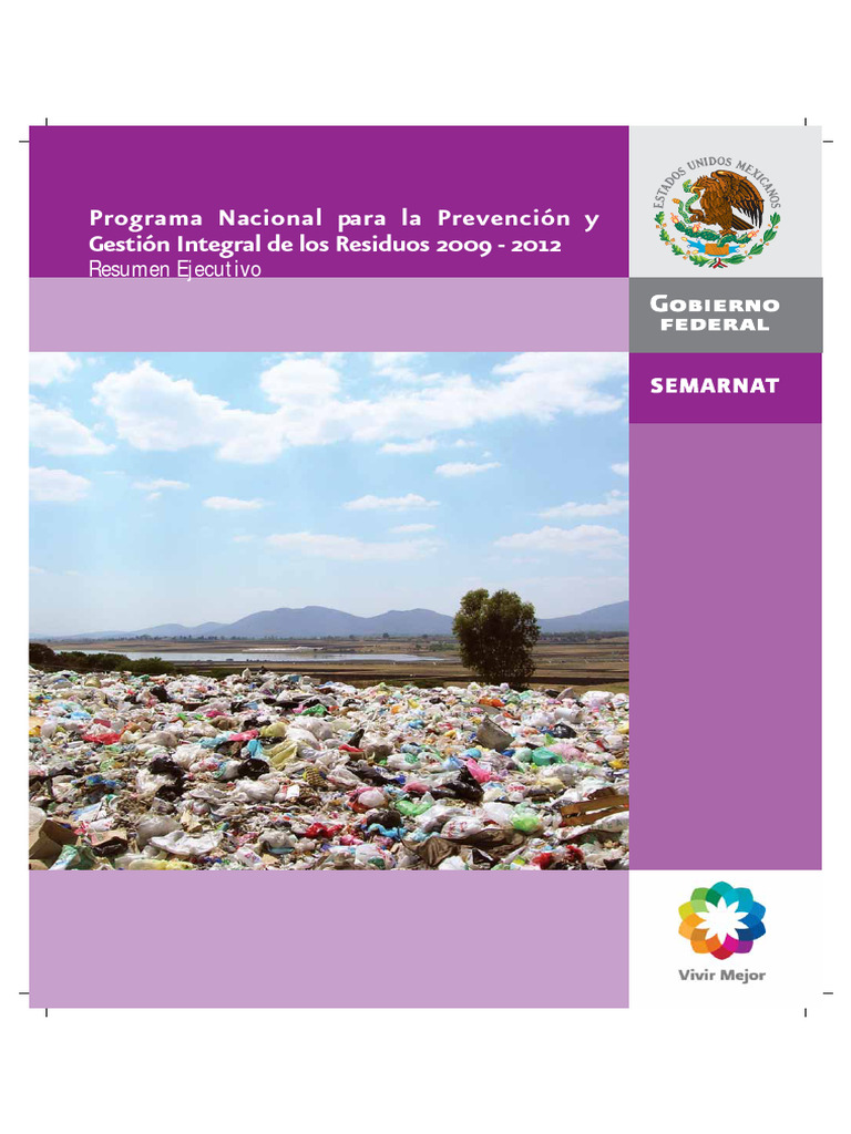 El Programa Nacional para La Prevención y Gestión Integral de Residuos | Descargar gratis PDF ...