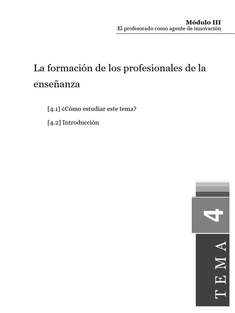 Tema 45 | PDF | Enseñando | Maestros