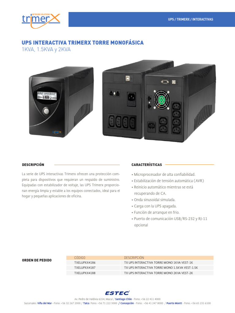 Ups Trimex | PDF | Ingeniería Informática | Ingenieria Eléctrica