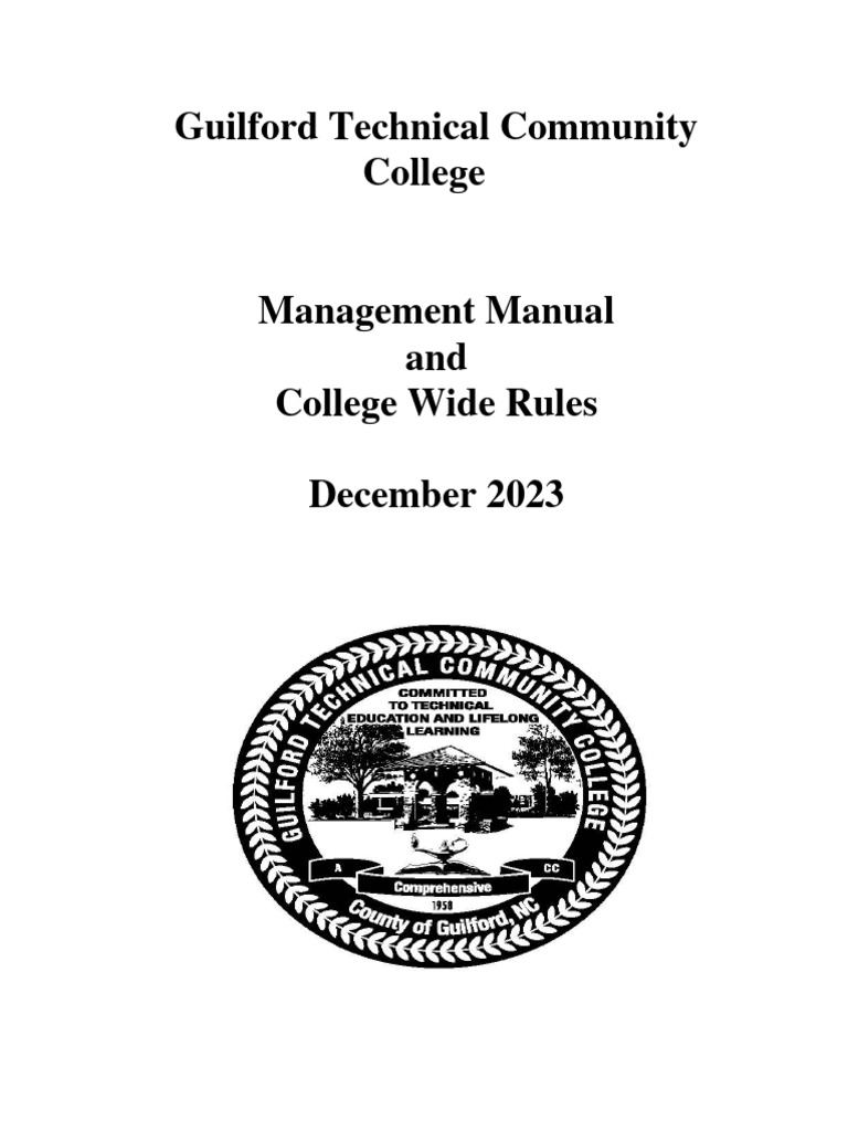 Management Manual and College Wide Rules | PDF | Board Of Directors ...