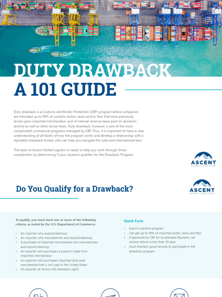 Duty Drawback: A Comprehensive Guide | PDF | Economies | Trade