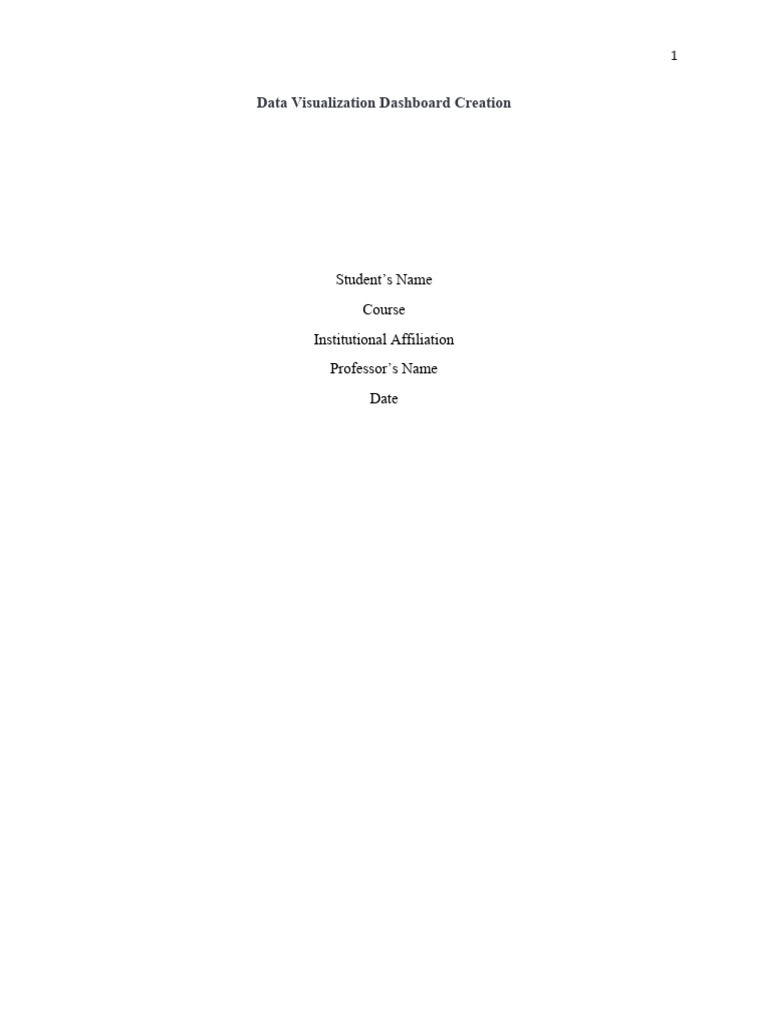 Data Visualization Dashboard Creation | PDF | Performance Indicator | Sales