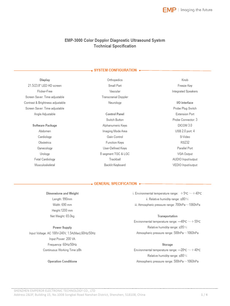 Emp3000 - TS | PDF | Medical Ultrasound | Computer Engineering