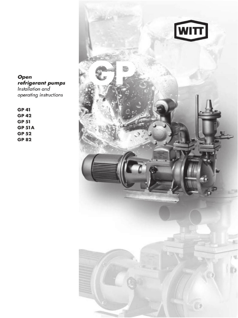 Bombas Witt NH3 | PDF | Pump | Manufactured Goods