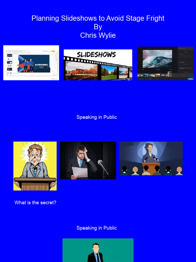 How To Create A Slideshow For Presentation Week | PDF