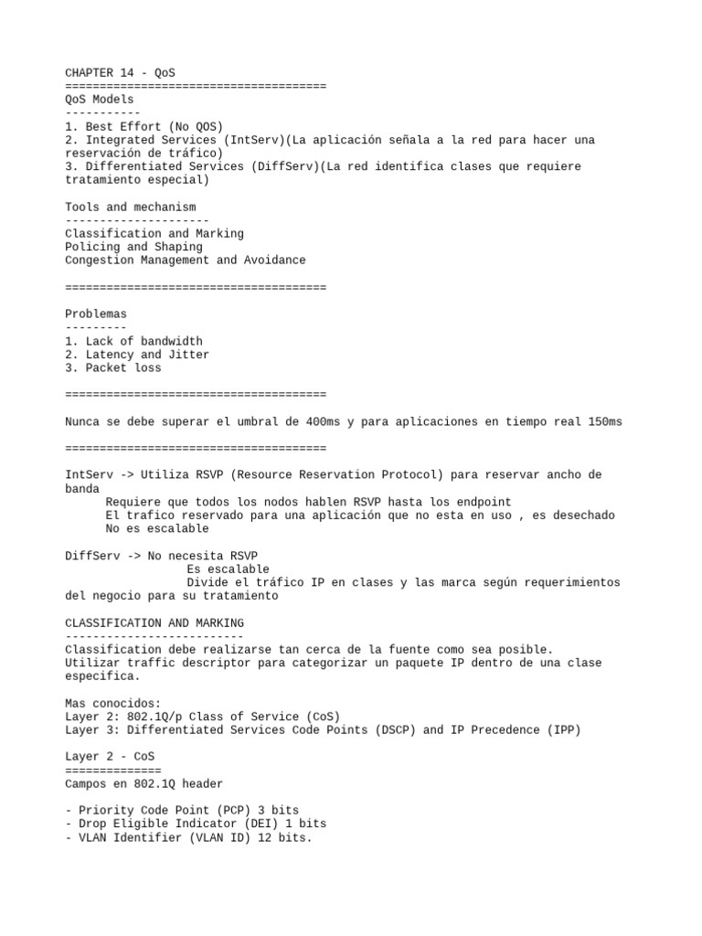 Chapter 14 - Qos | PDF | Informática
