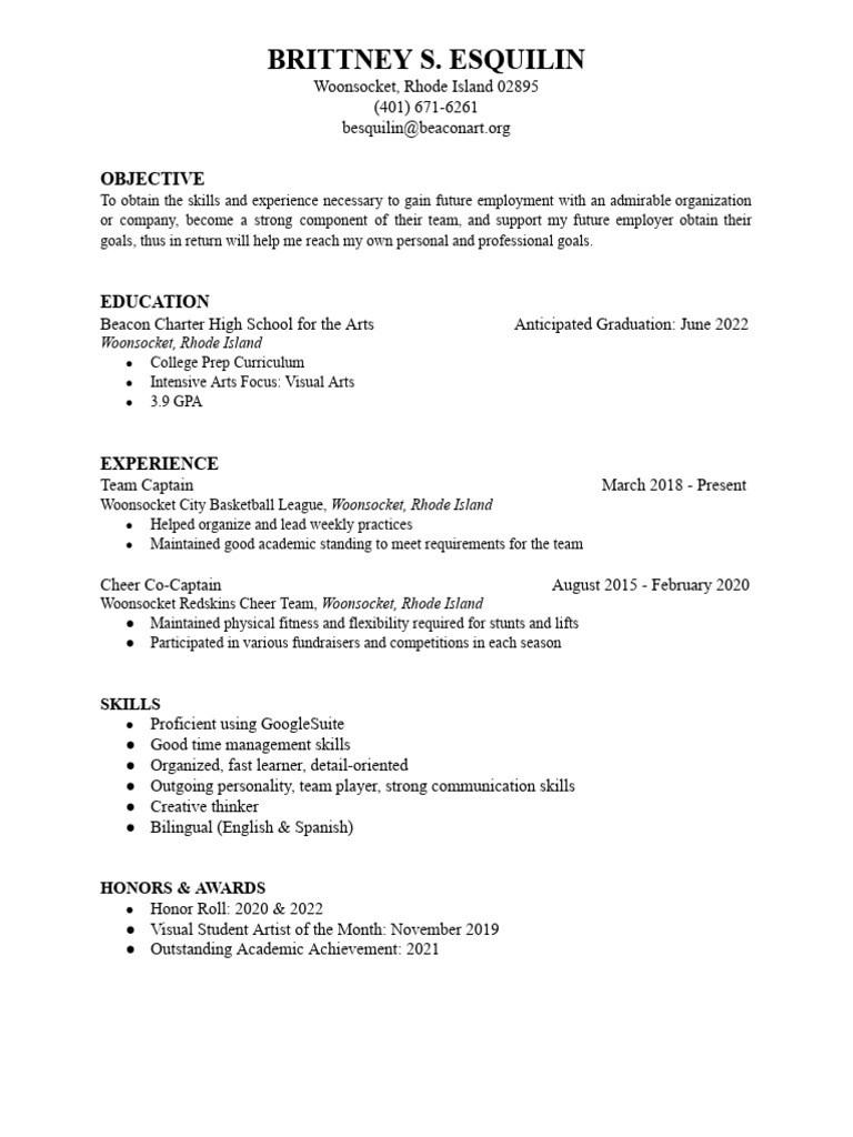 2023 Resume Sample | PDF