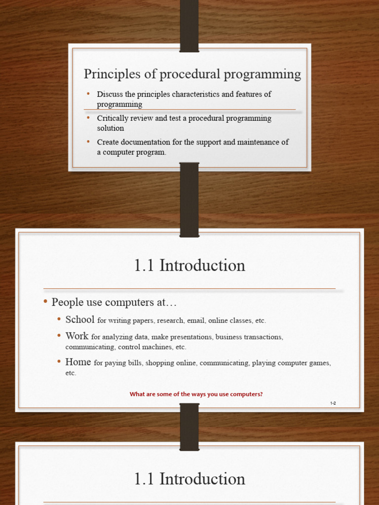 ITPP Principles of Procedural Programming | PDF | Computer Data Storage | Central Processing Unit