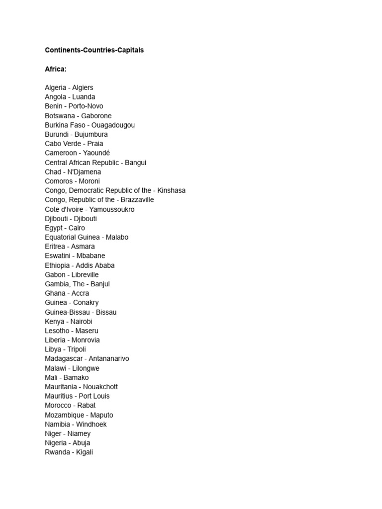 Geography General Knowledge | PDF | United Nations | International ...