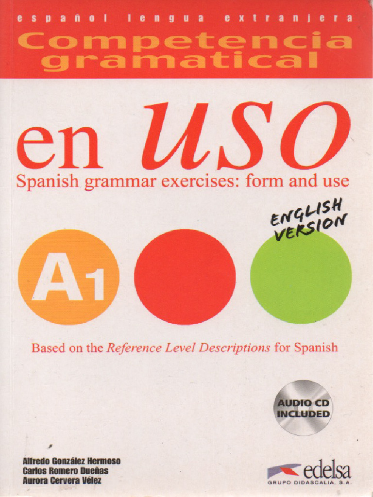 Competencia Gramatical en Uso A1 Edelsa | PDF