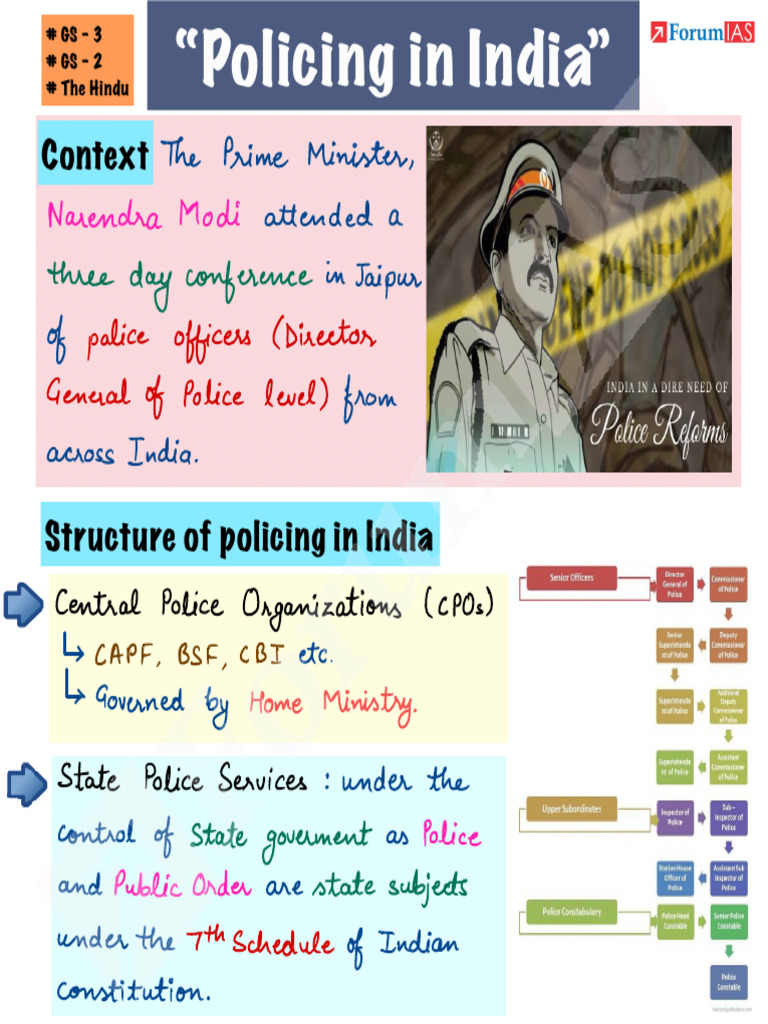 Policing in India | PDF | Police | Government Of India