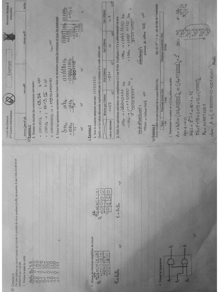 StrM1 2223 Corrigé Examen | PDF