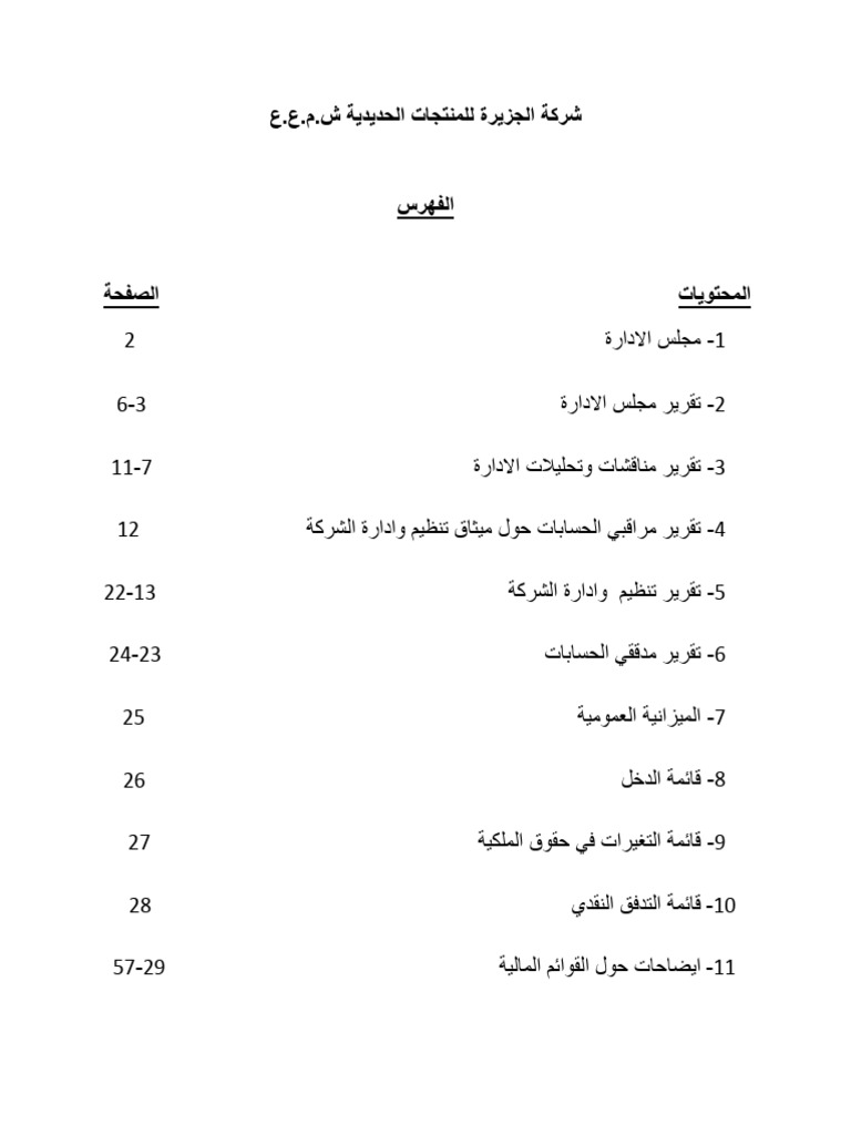 Annual Report Arabic 2010 | PDF