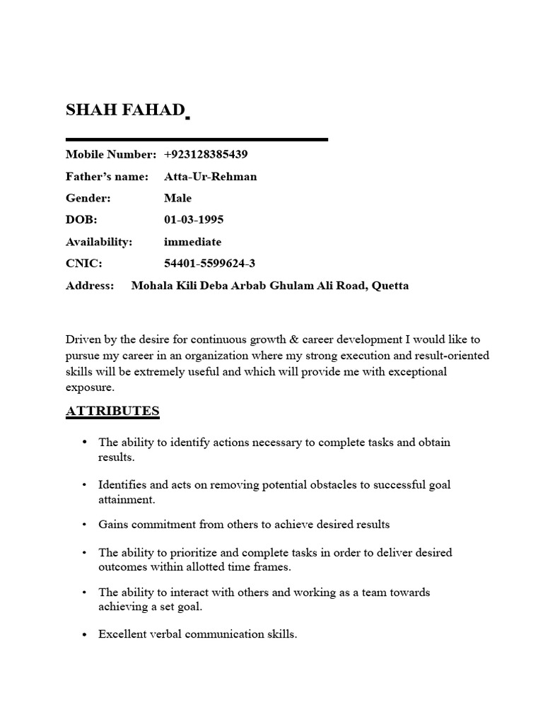 Shahzad Soomro New | PDF | Business