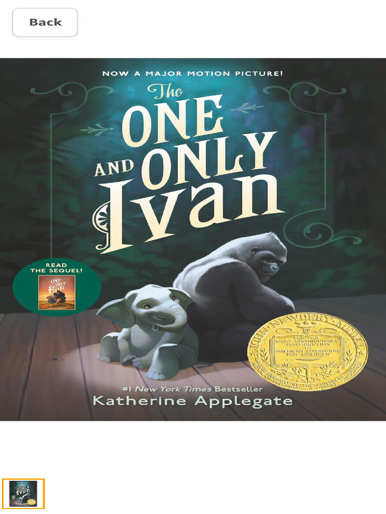 The One and Only Ivan A Newbery Award Winner 9780061992278 Applegate ...