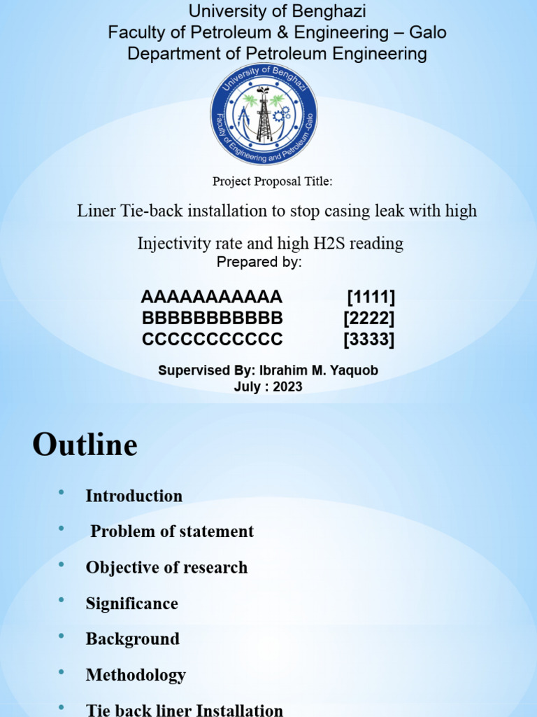 Tie Back Liner Casing-1 | PDF | Casing (Borehole) | Energy Technology