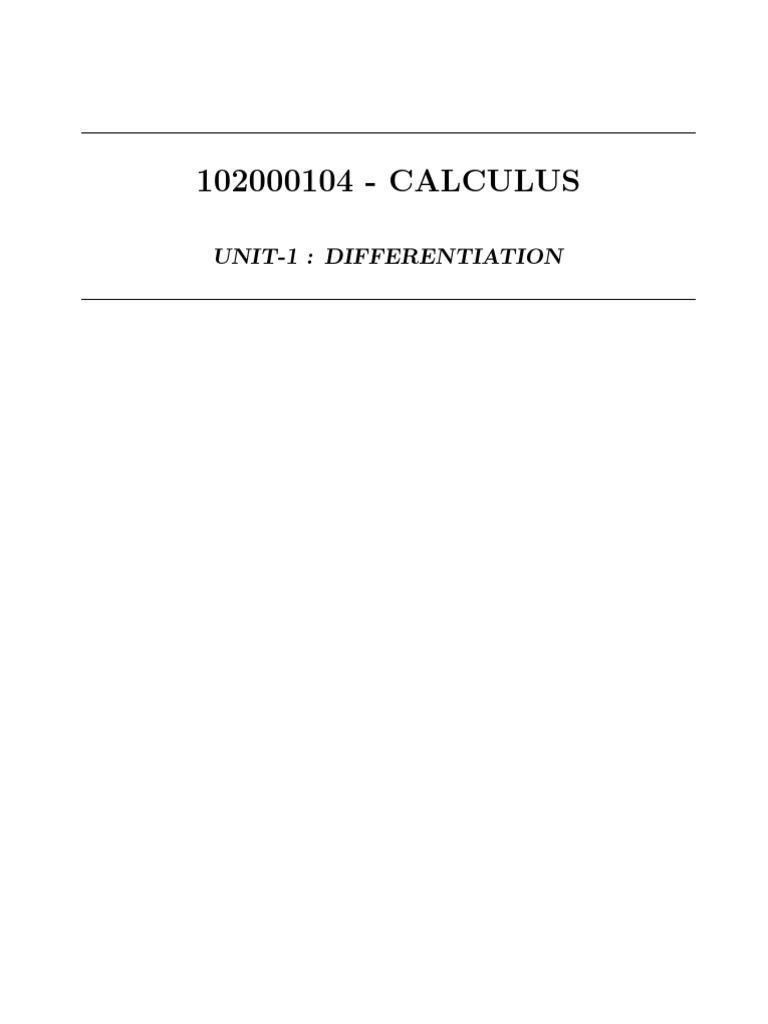 Indeterminate Forms | PDF | Derivative | Functions And Mappings
