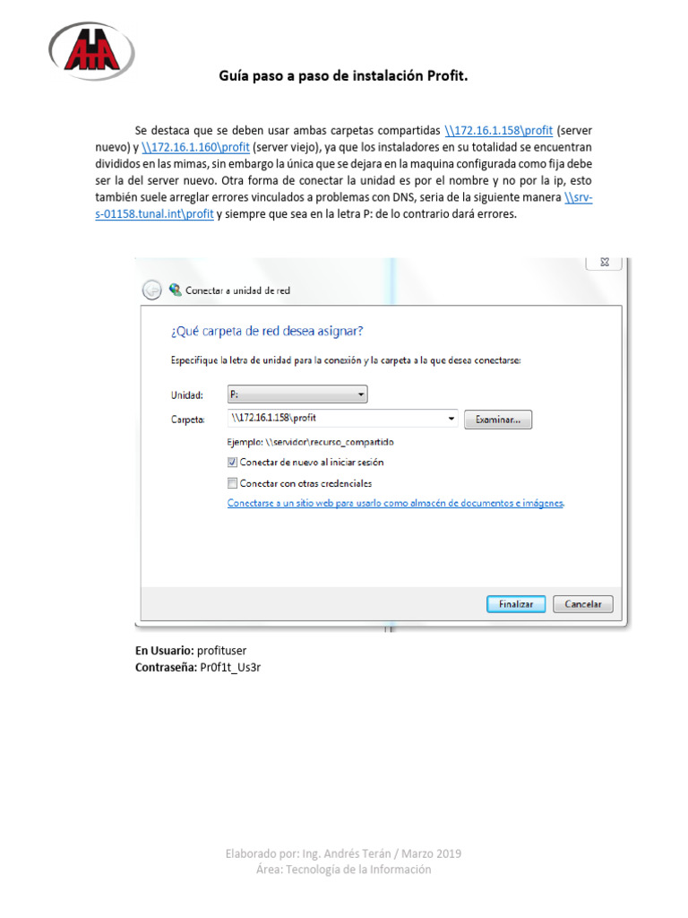 Guía Paso A Paso de Instalación Profit 2020 | PDF | Archivo de ...
