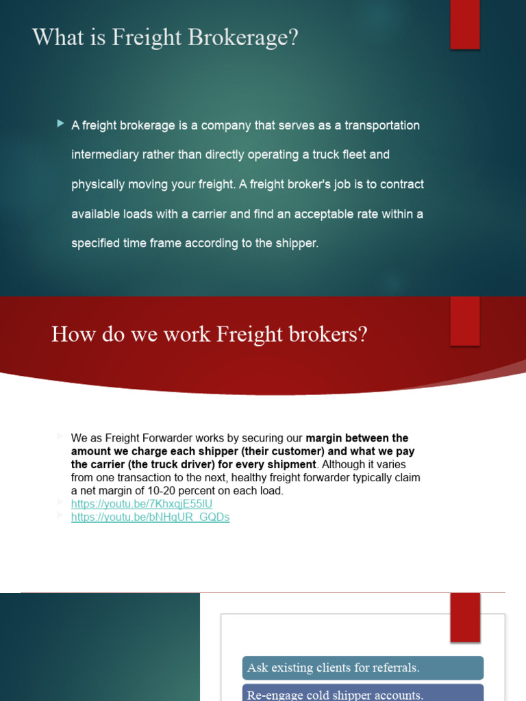 Understanding Freight Brokerage Basics | PDF | Cargo | Transport