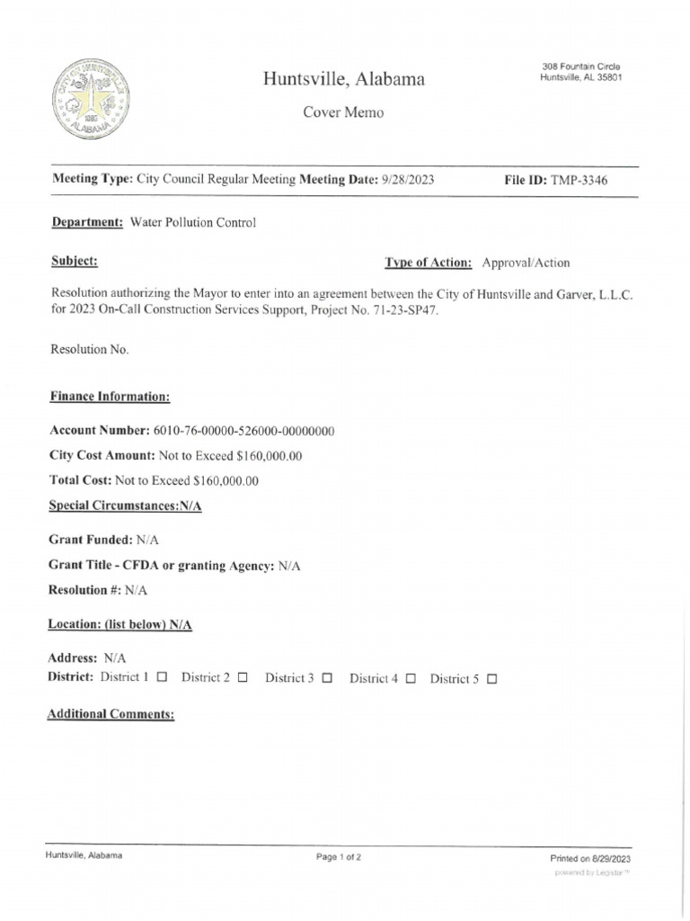 2023 On-Call Construction Svcs Support-COMPLETE | PDF