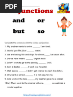 Grade 3 Conjunction Worksheet With Answer | PDF